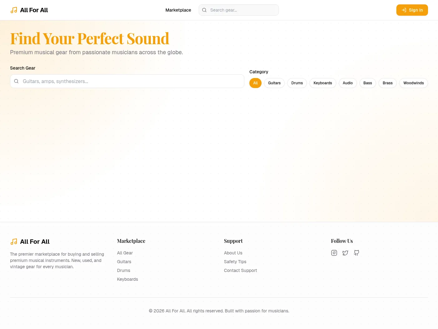 Music Gear Marketplace