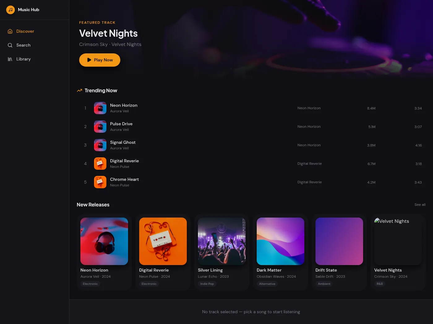 Music Hub App