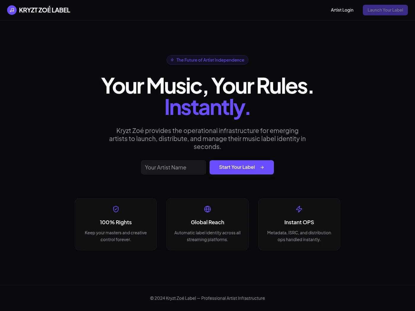 Kryzt Zoé Music Label