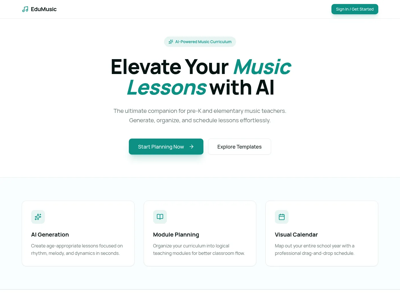 EduMusic Lessons Planner