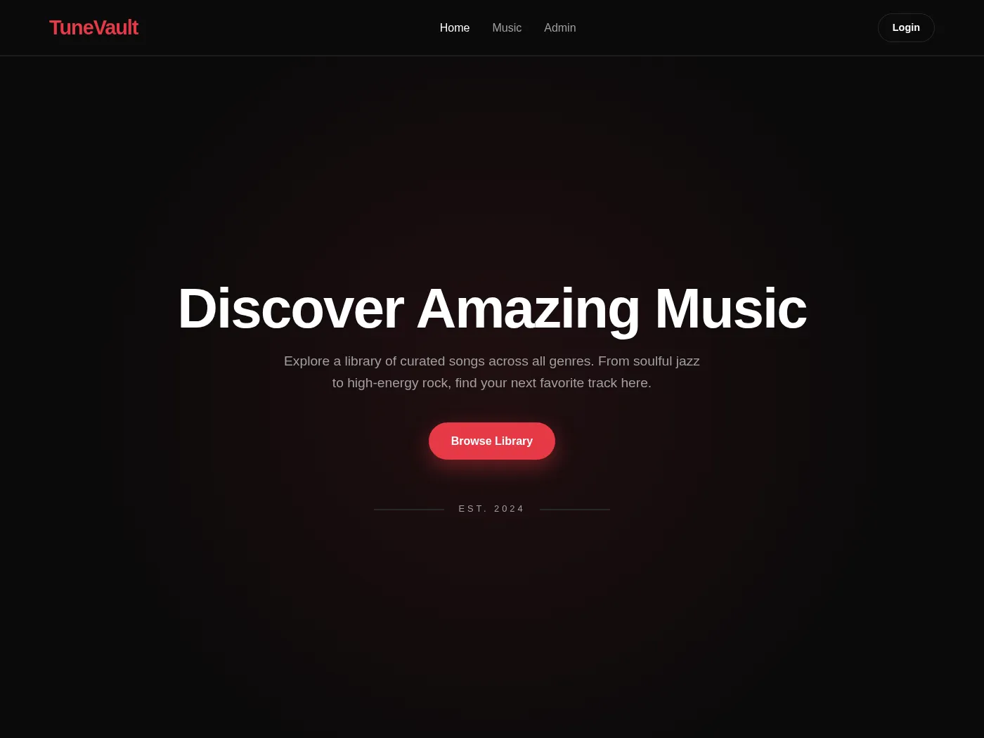 TuneVault Music Library