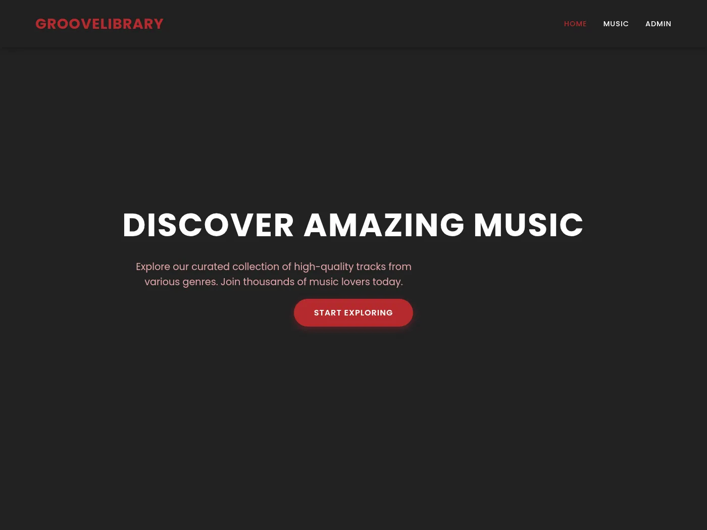 GrooveLibrary Web App