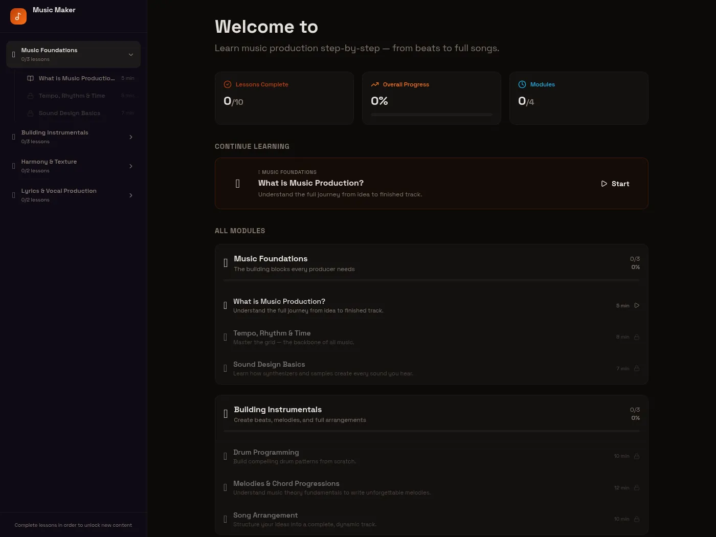 Music Maker Guide