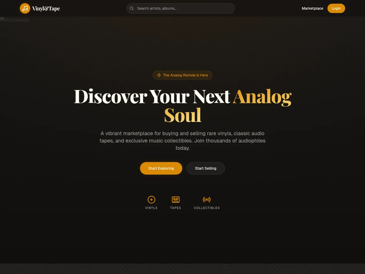 Vinyl & Tape Marketplace