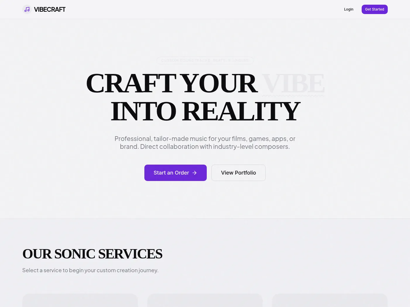 Music Creation Orders