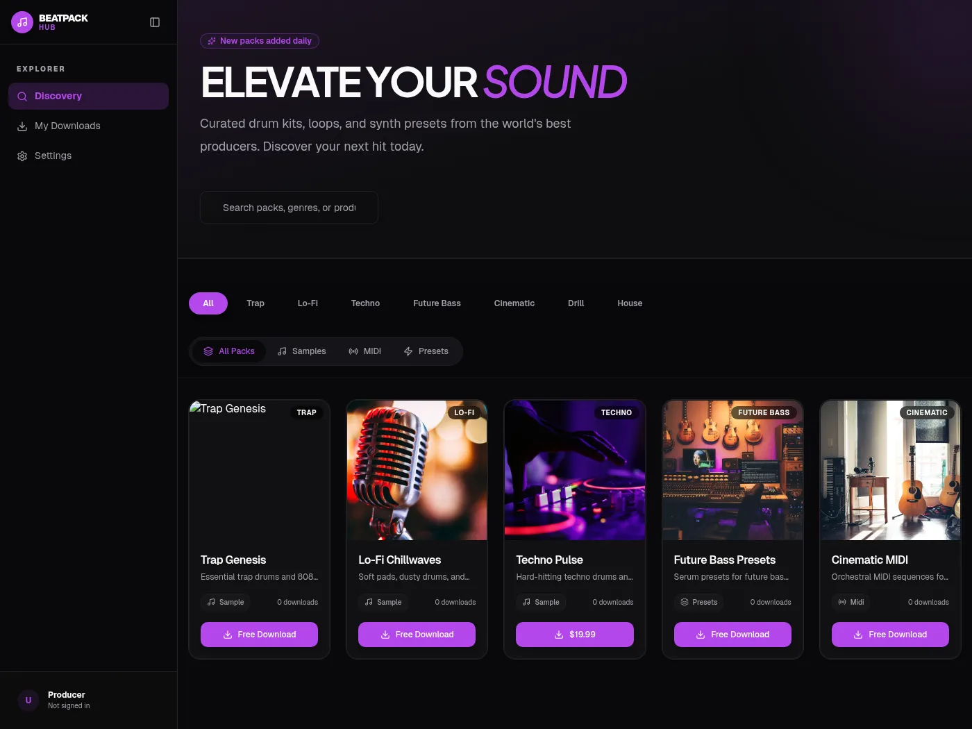 BeatPack Download Hub