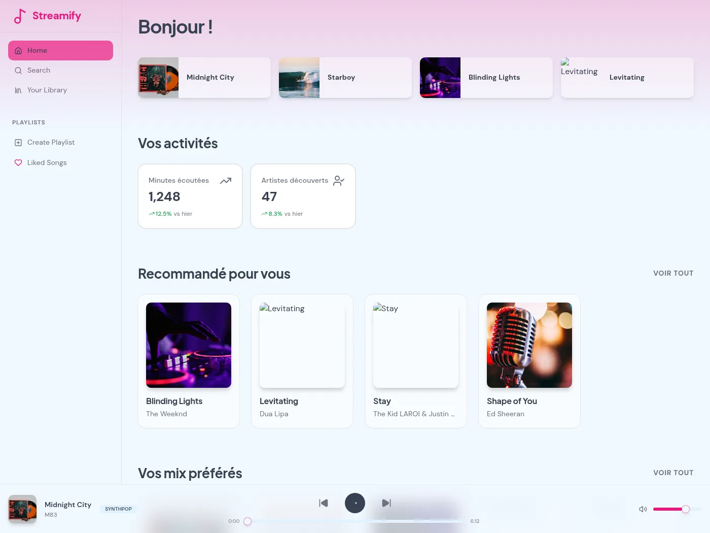 Streamify Music Clone