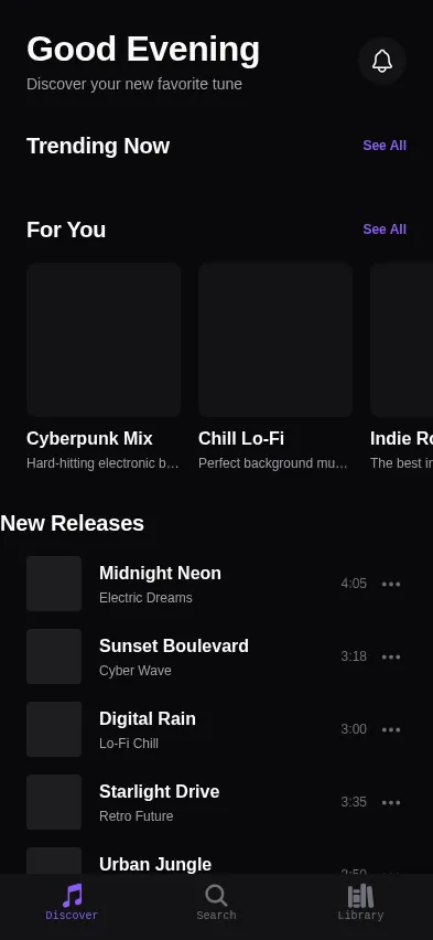 GrooveBox Music Player
