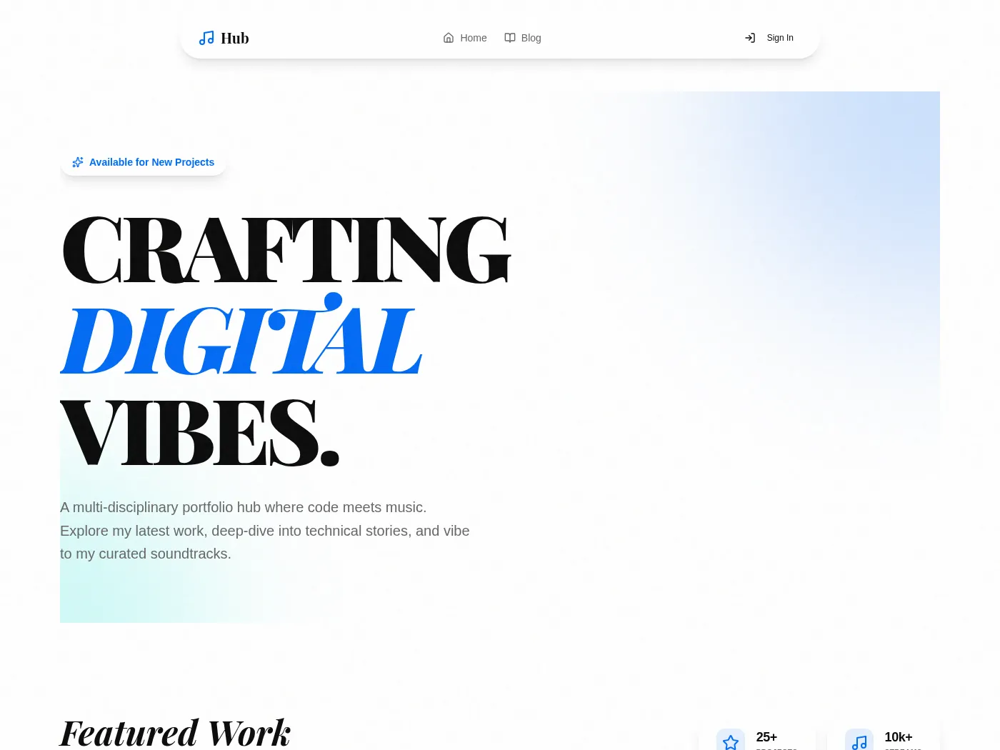 Music Portfolio Hub