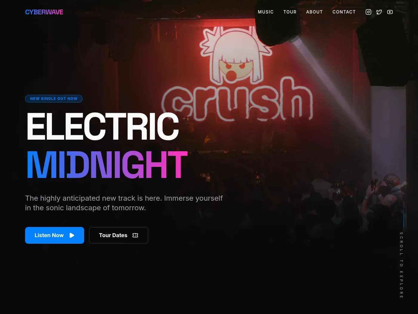 Music Launch Promo Site