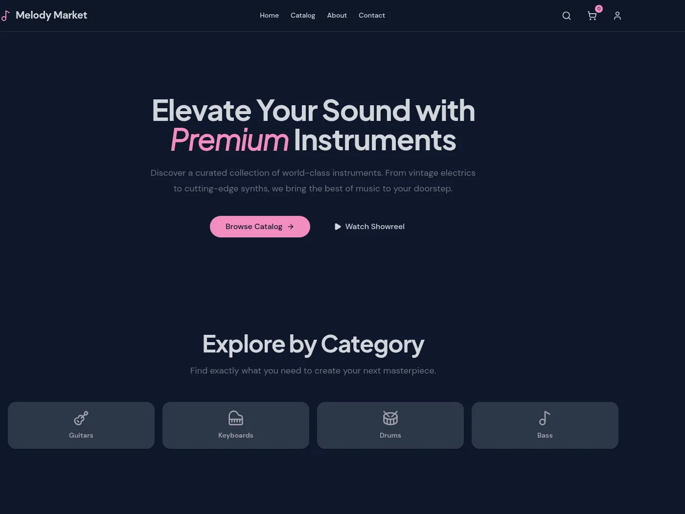 Music Store Webfront