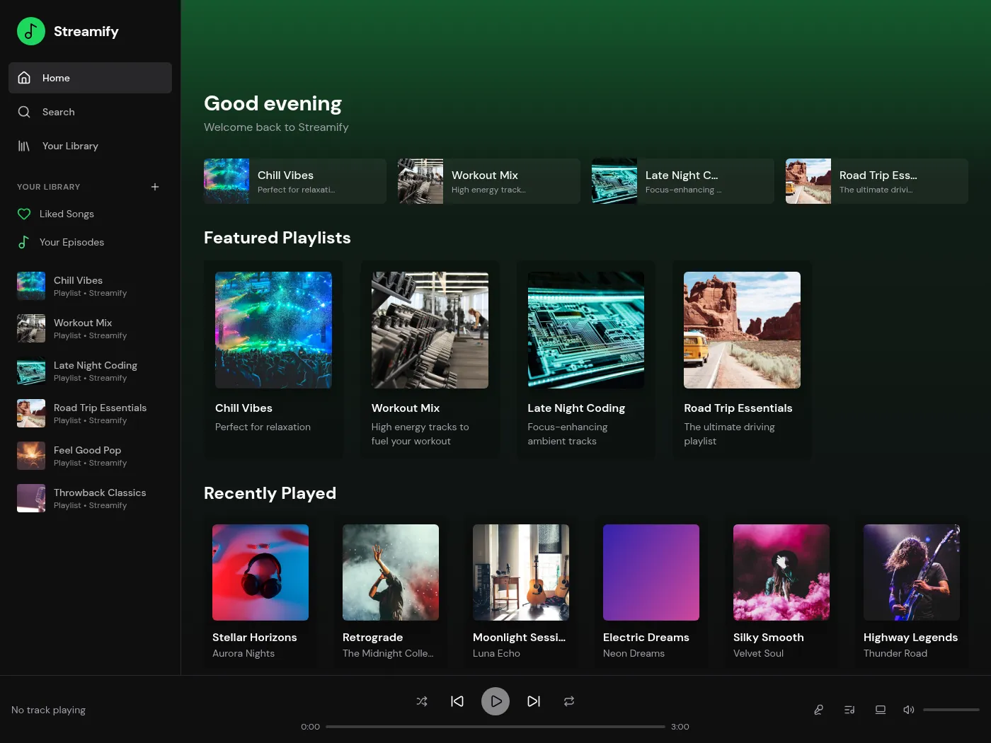 Streamify Music Platform