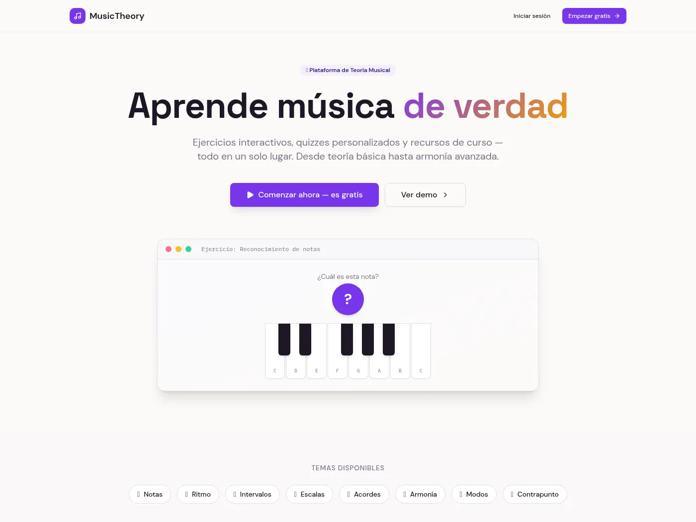 Music Theory Interactive