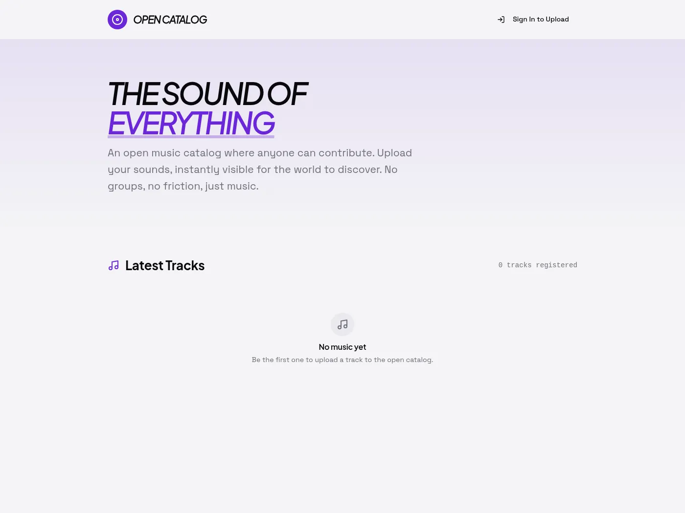 Open Music Catalog