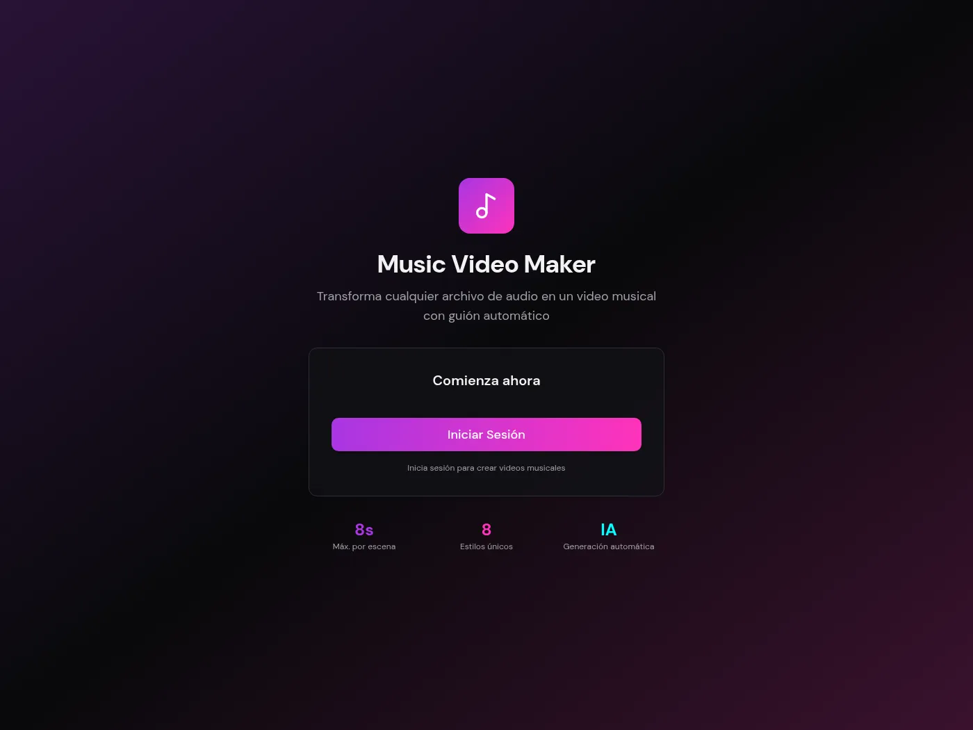 Music Video Script Maker