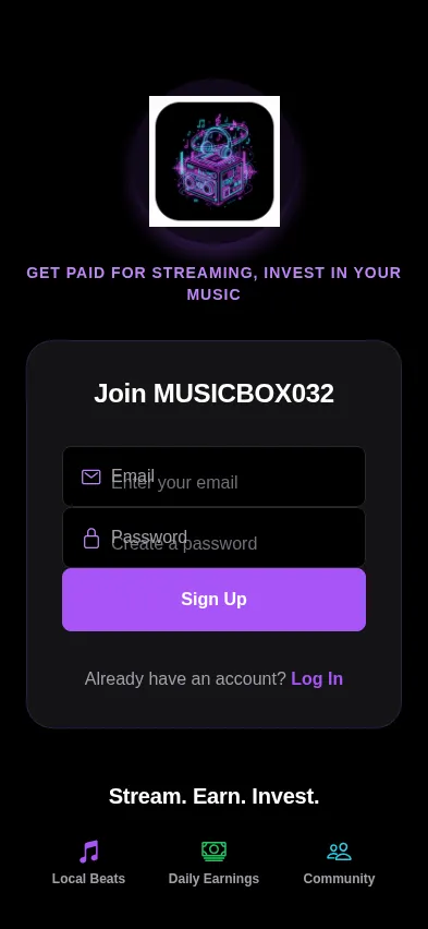 MusicBox032 Streaming App