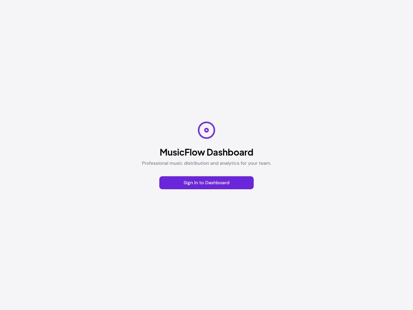 MusicFlow Dashboard