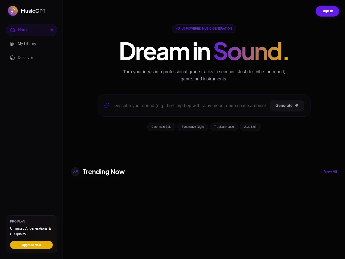 MusicGPT Clone