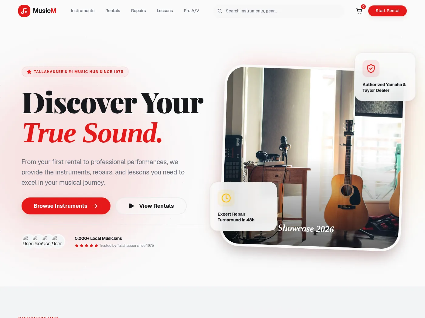MusicM Discovery Hub