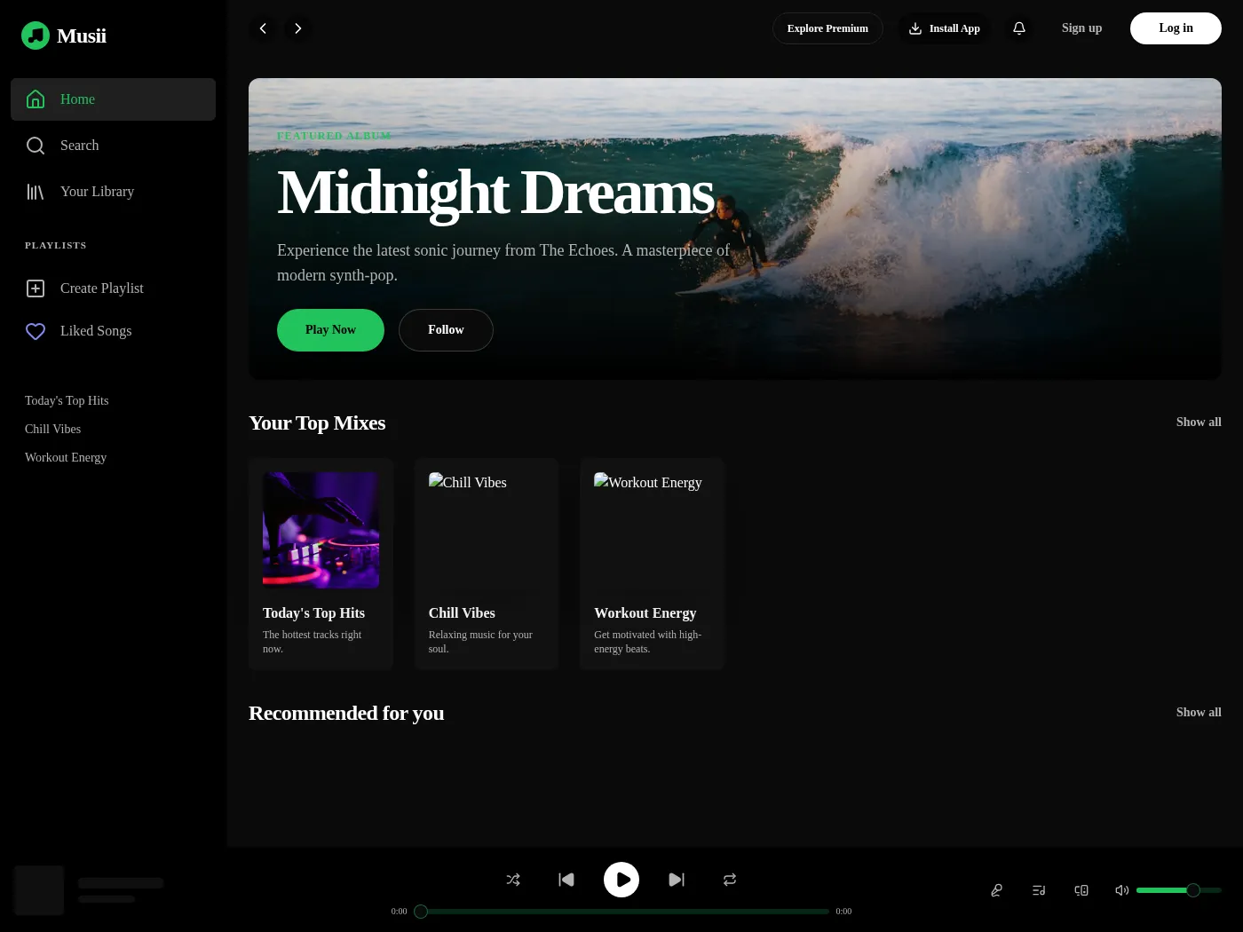 Musii Streaming Platform
