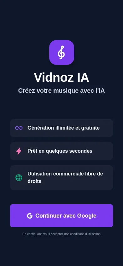 Générateur Musique IA App