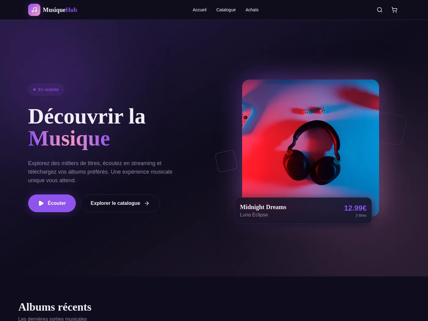 Musique Web Hub
