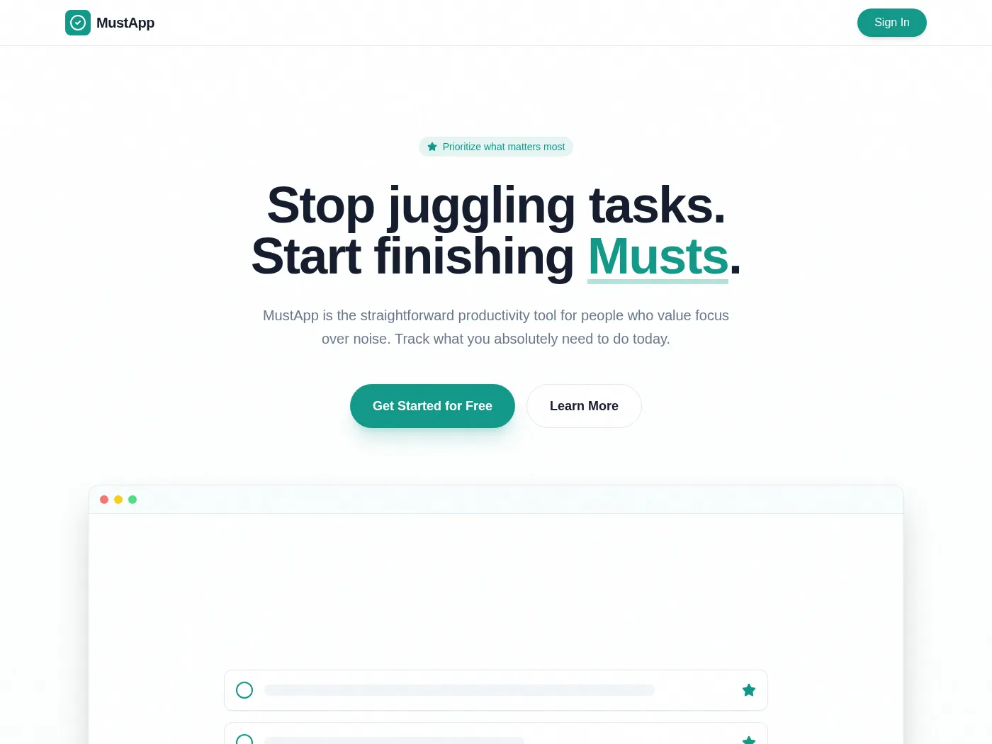 MustApp