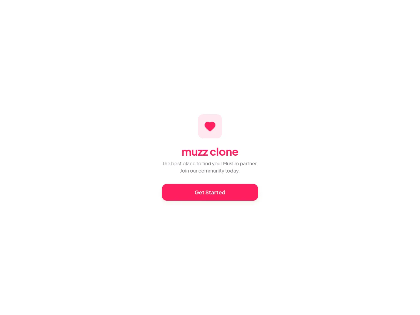 Muzz Web Clone