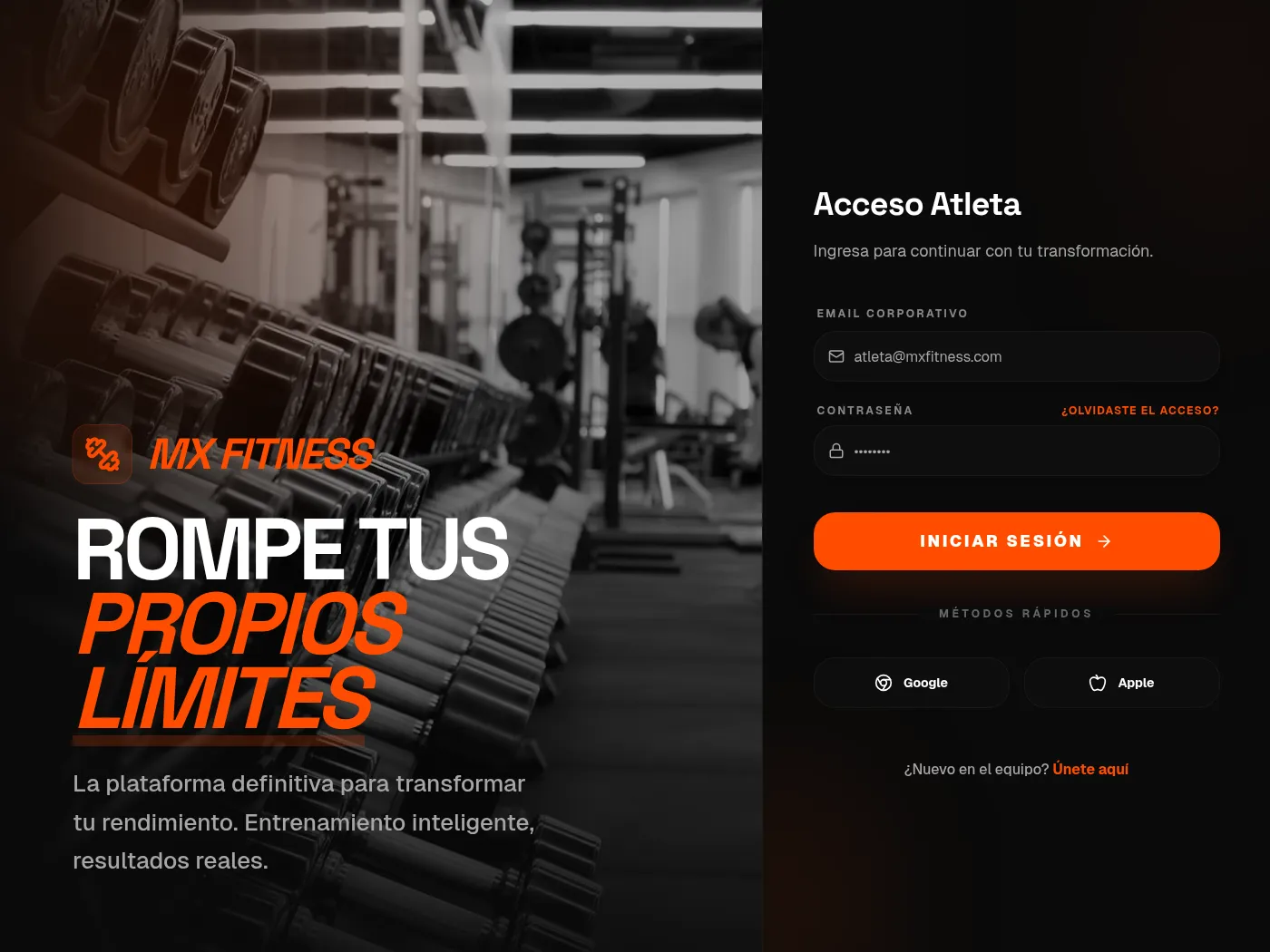 Mx Fitness Login