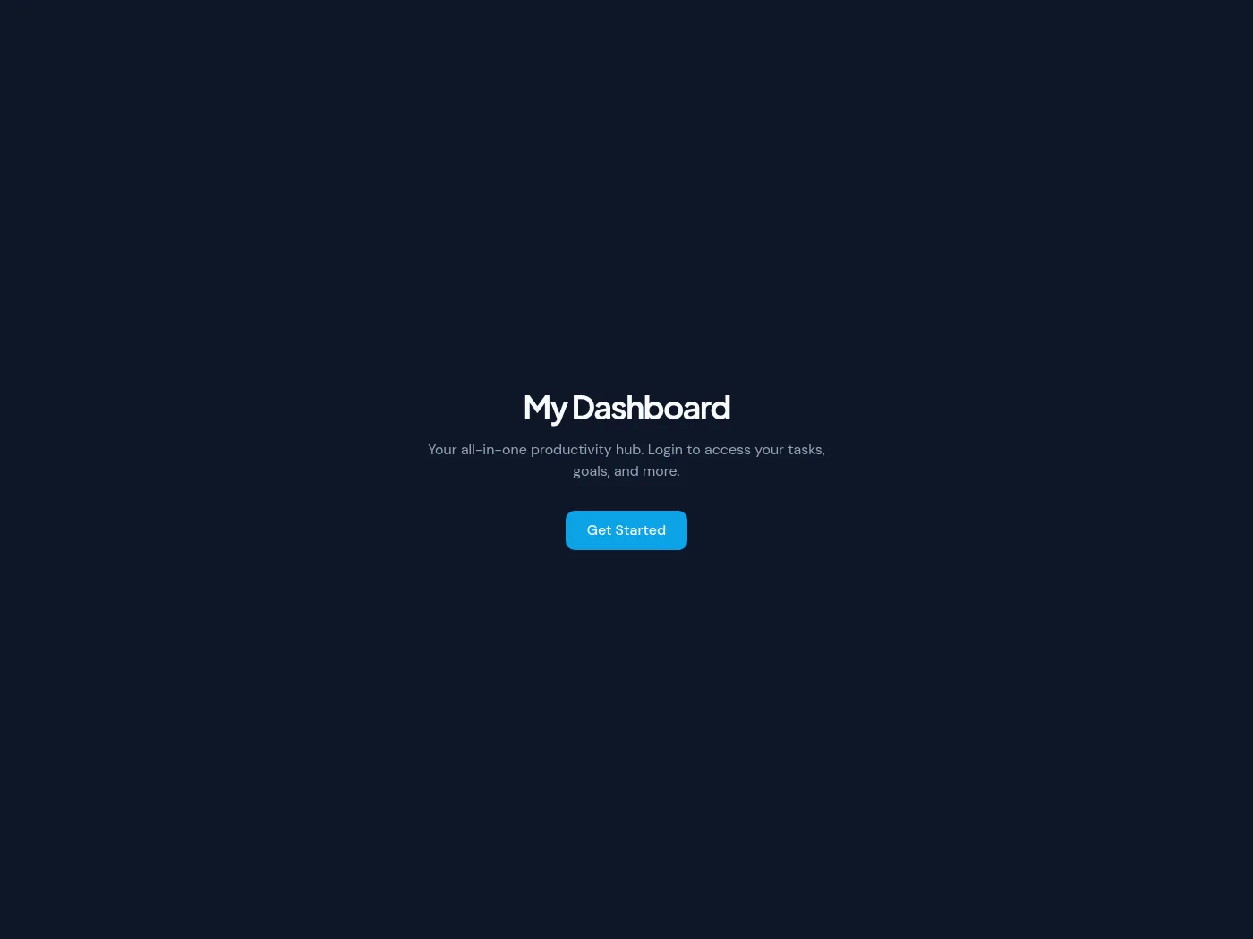 My Dashboard