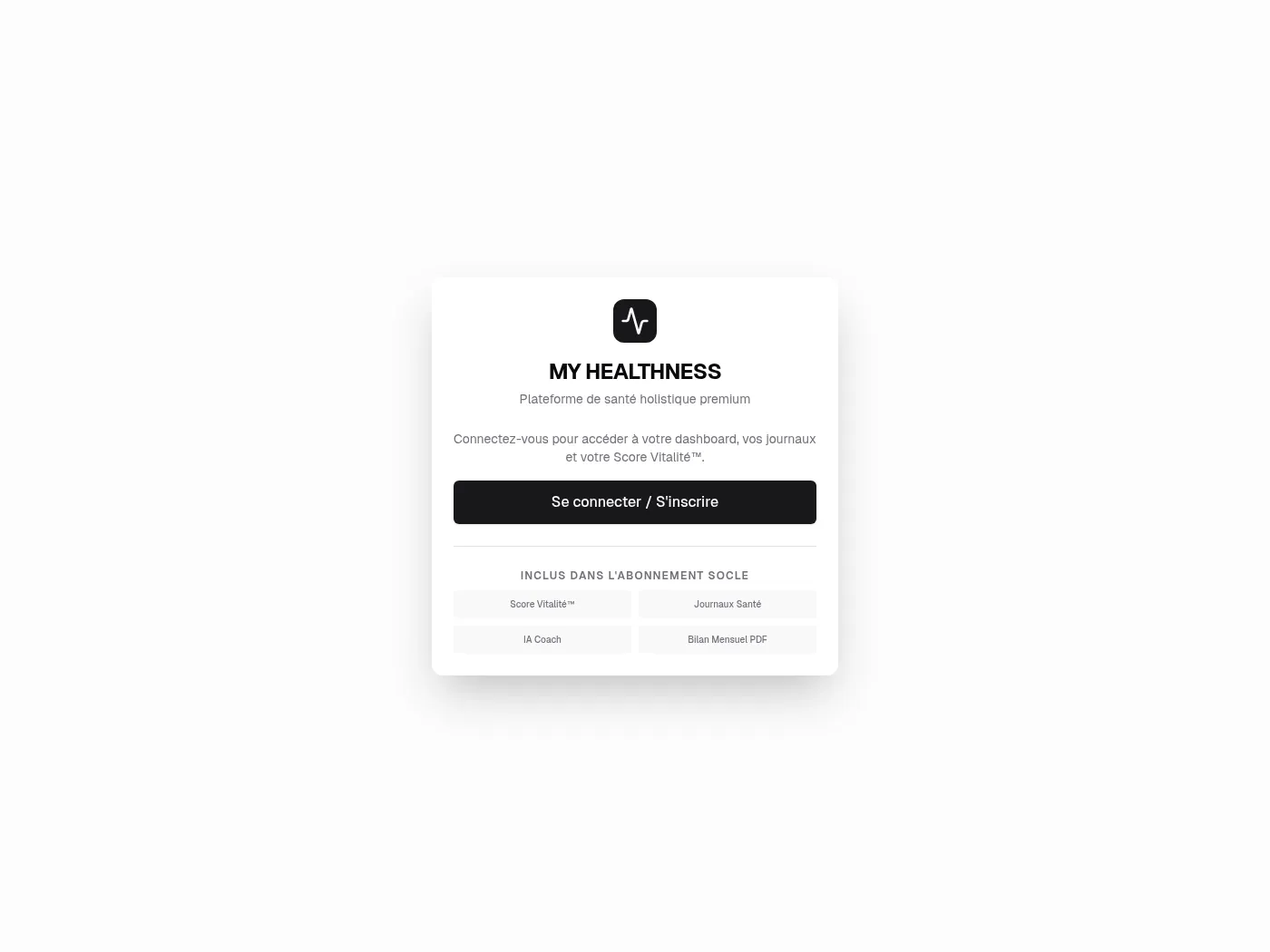 MY HEALTHNESS Platform