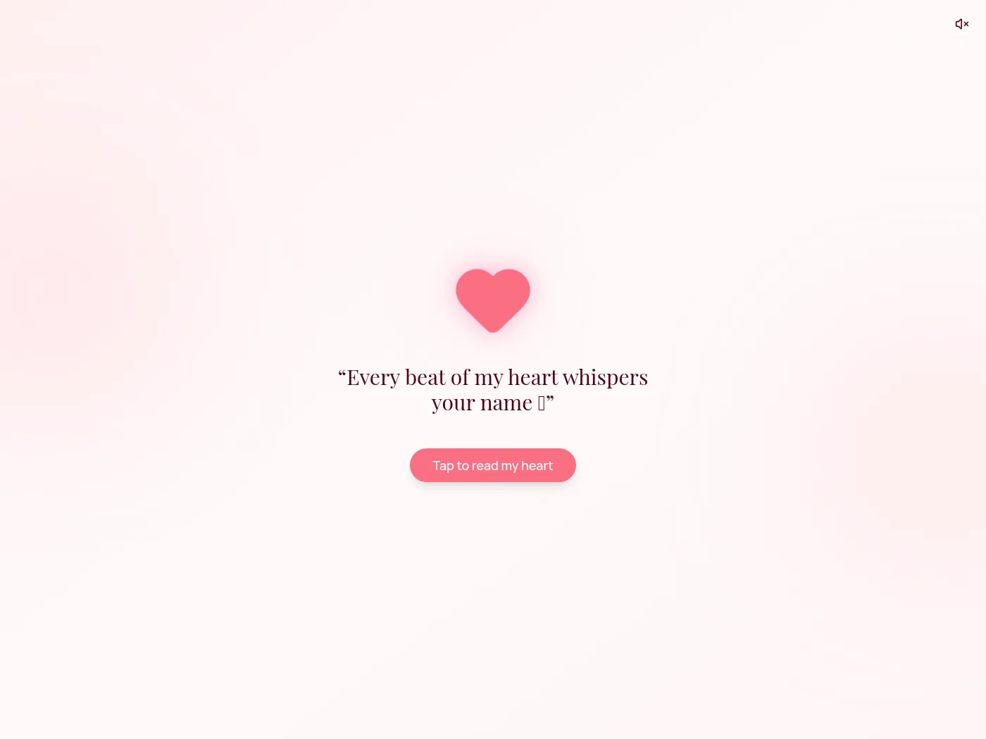 My Heart Proposal Page