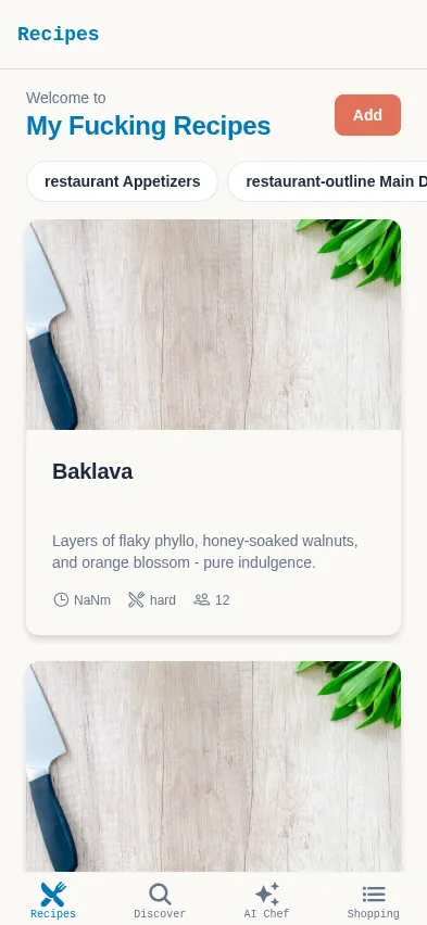 My recipe