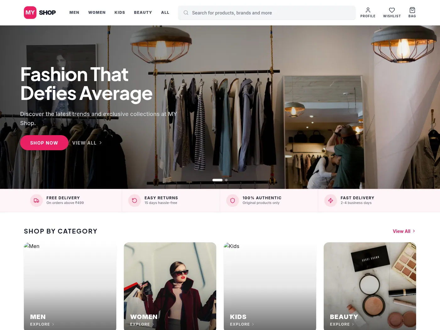 MY Shop E-Commerce