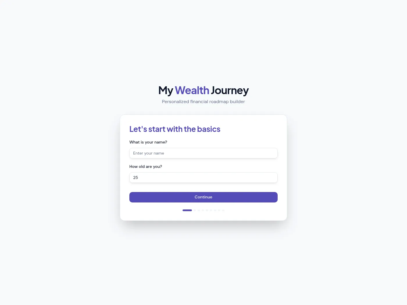 My Wealth Journey
