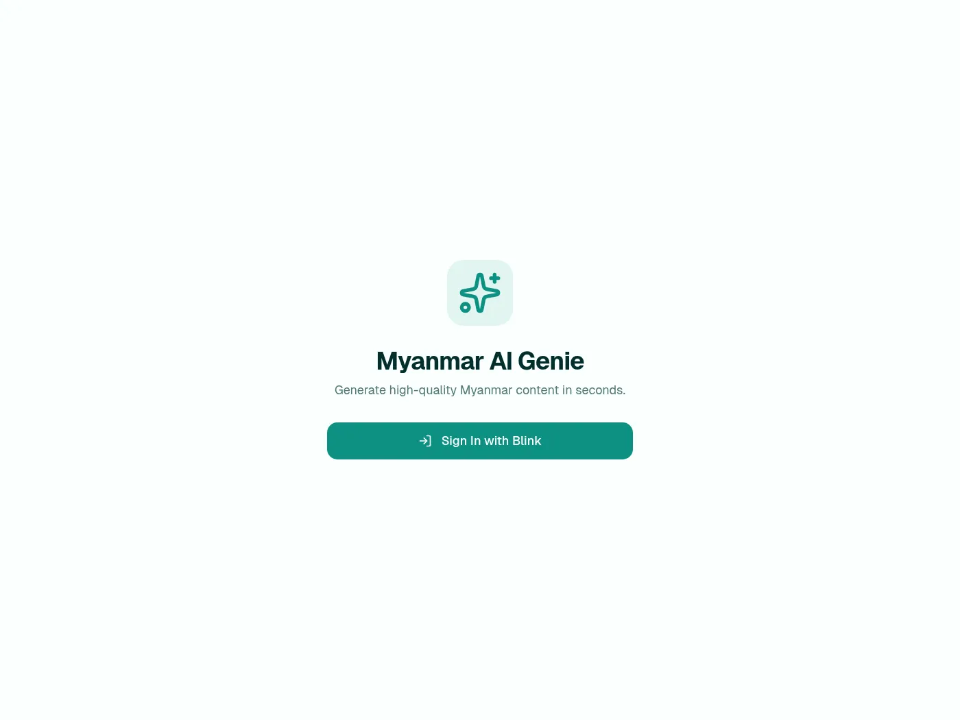 Myanmar AI Content Genie
