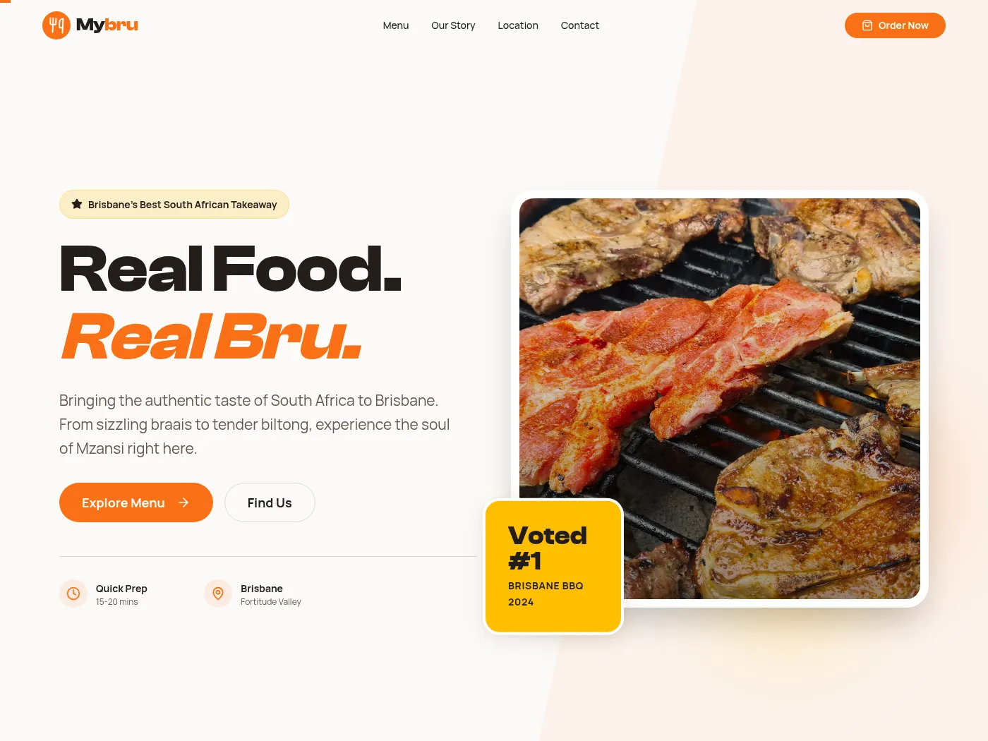 Mybru Takeaway Website