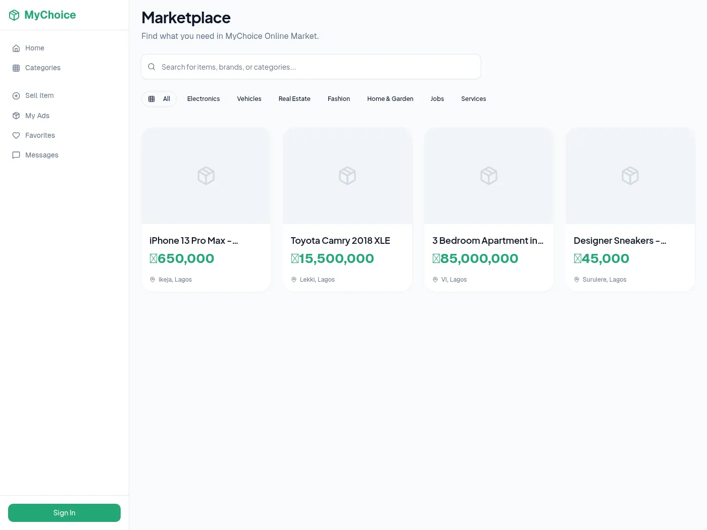 MyChoice Online Market