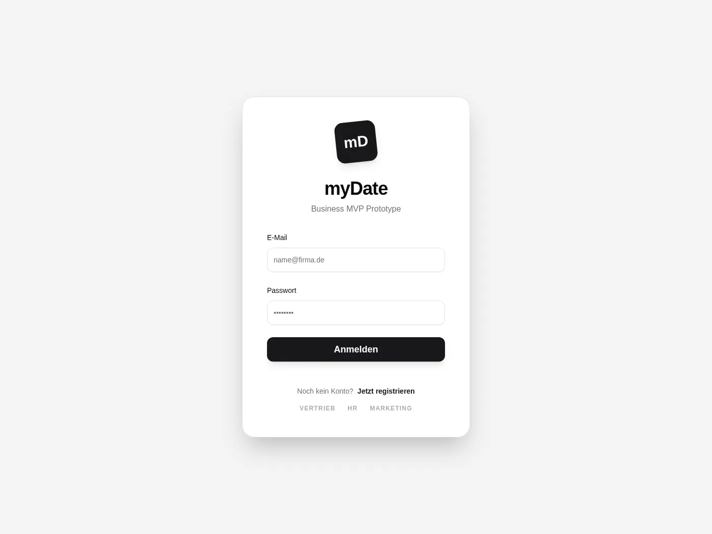 myDate Business MVP