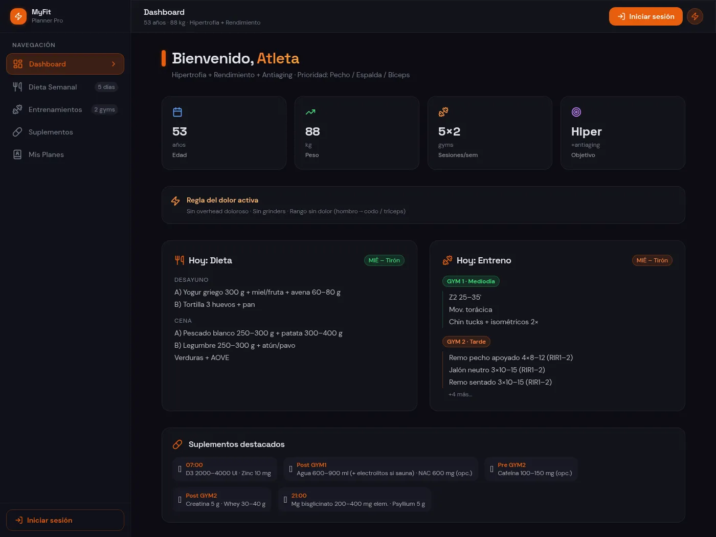 MyFit Planner