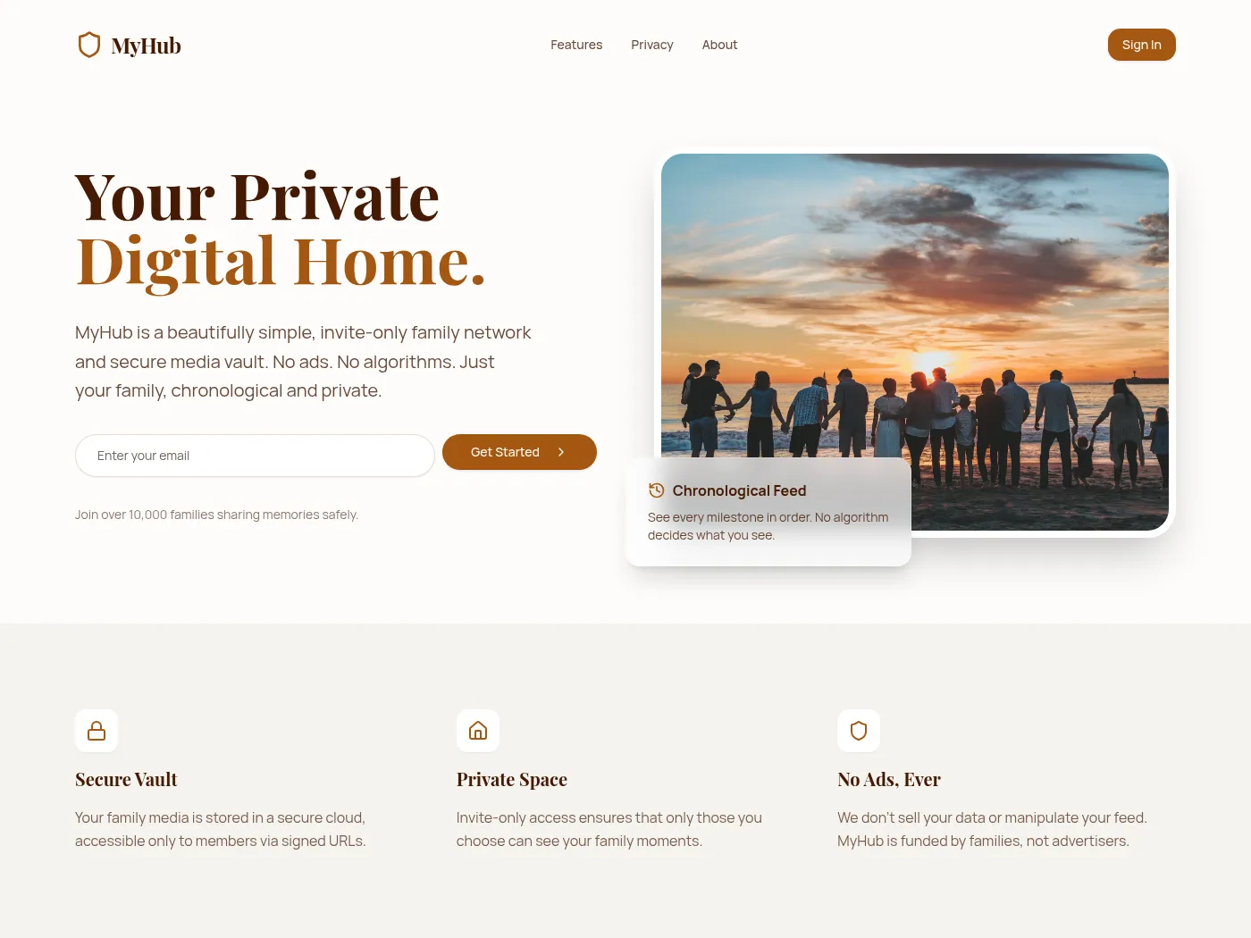 MyHub – Private Family Space