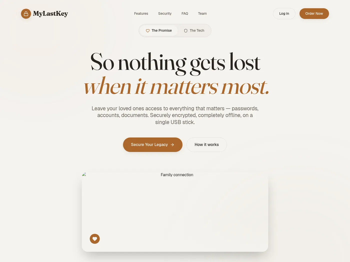 MyLastKey Redesign