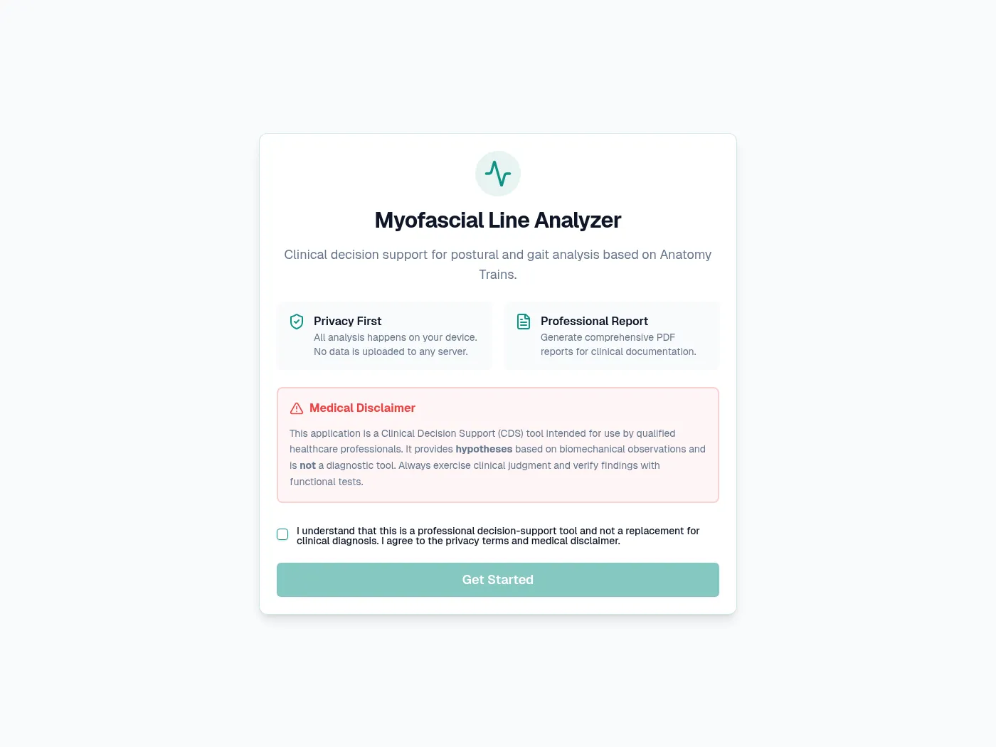 Myofascial Line Analyzer