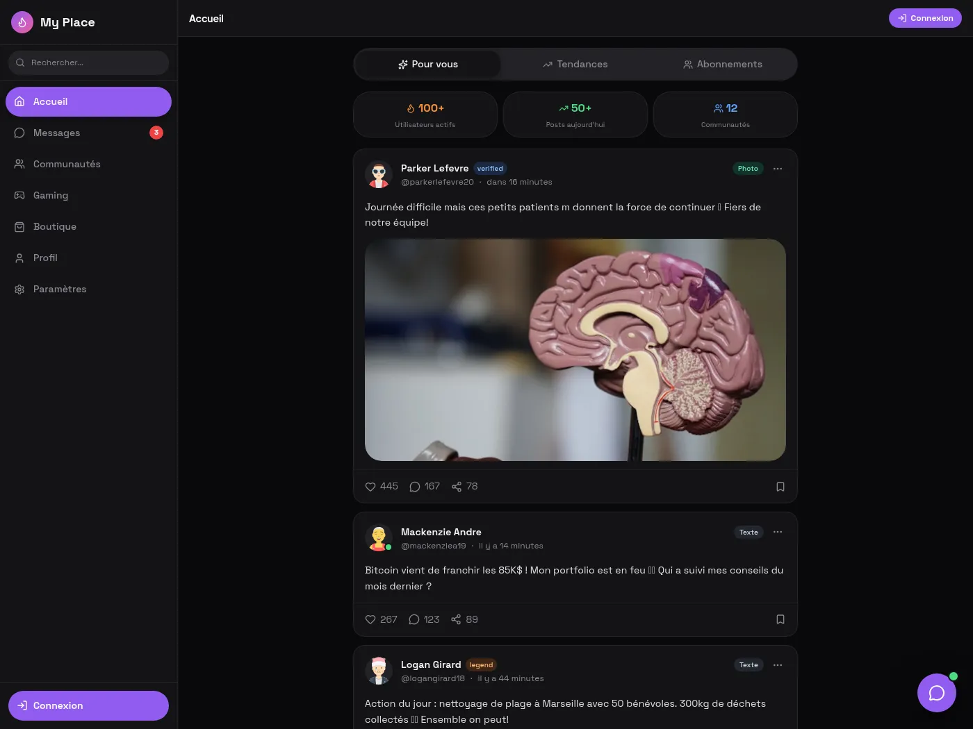 My Place Social App