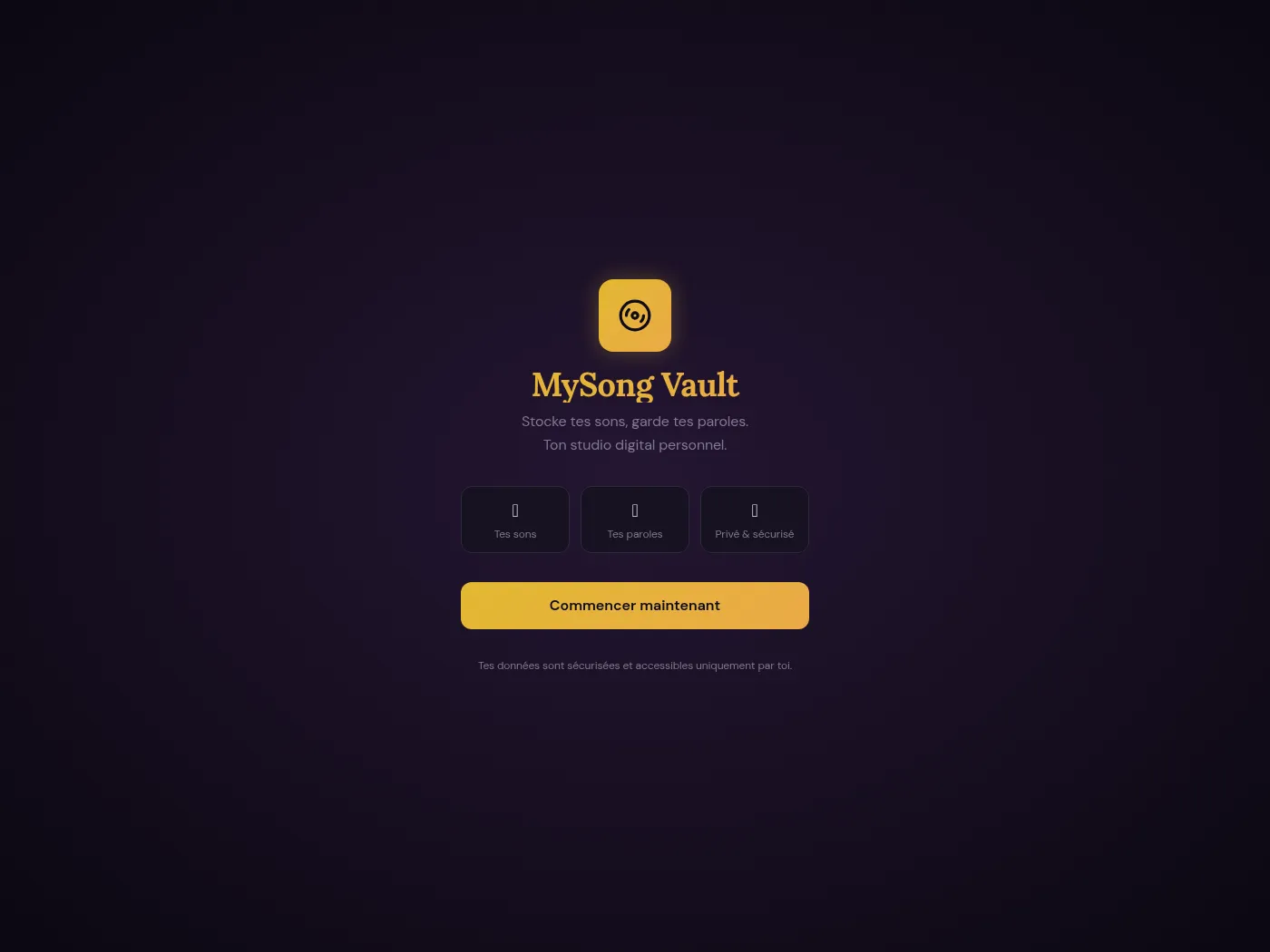 MySong Vault