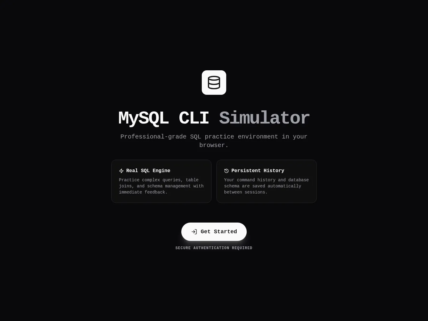 MySQL CLI Simulator