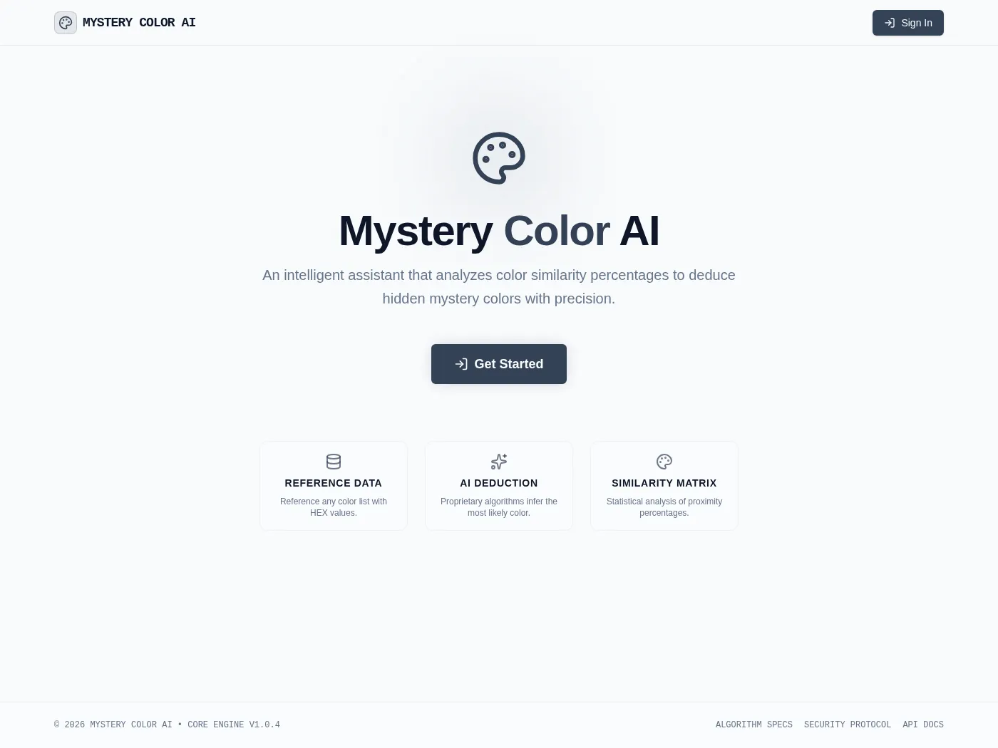 Mystery Color AI