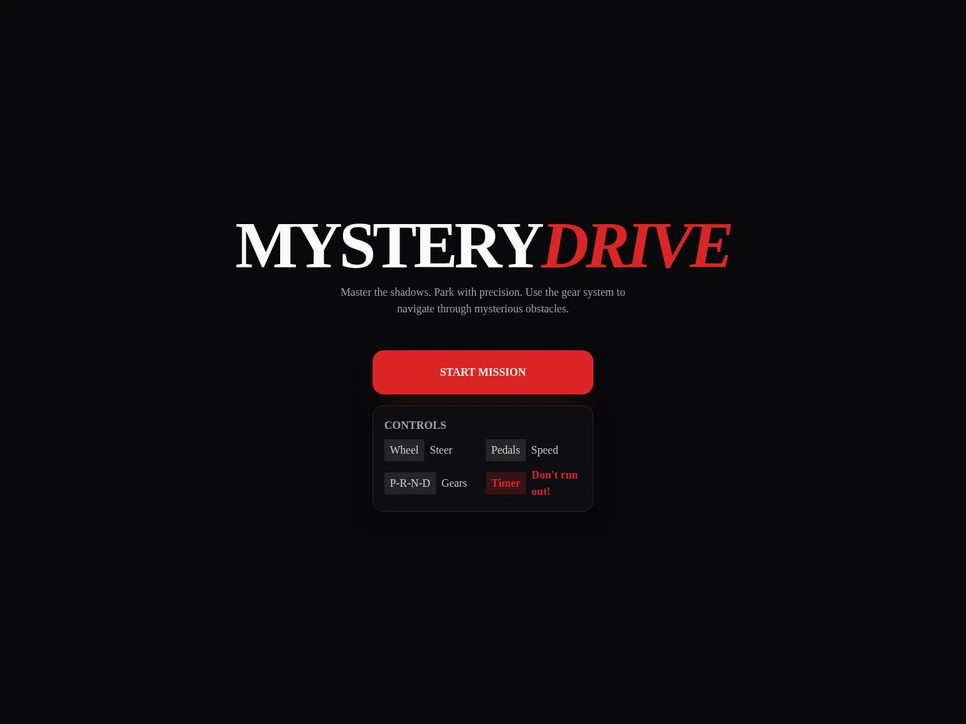 Mystery Parking Game