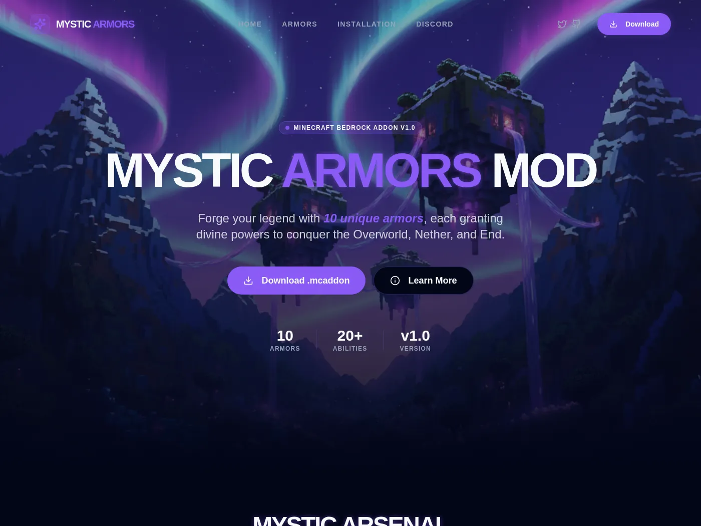Mystic Armors Mod