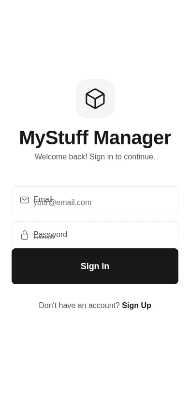 MyStuff Manager